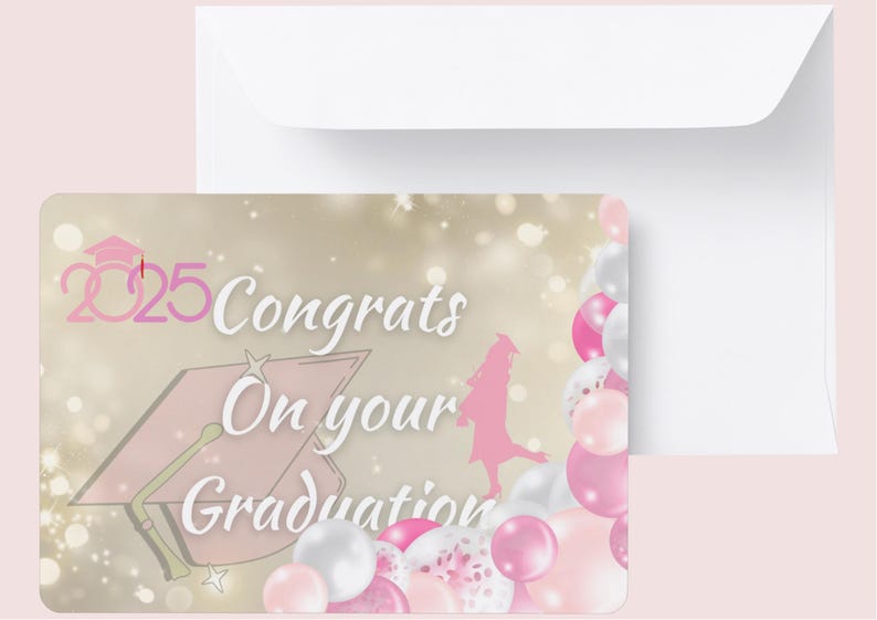 Printable Graduation Card - "congrats on Your Graduation!" | Digital ...