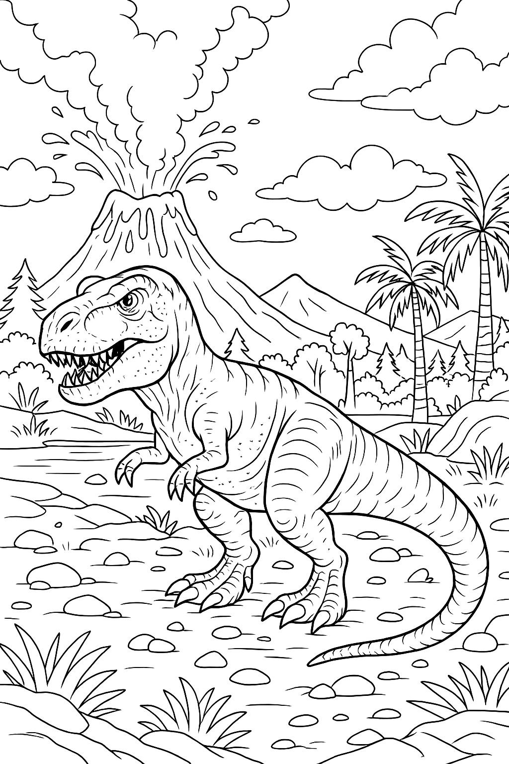 Printable Dinosaur Coloring Pages for Kids – 5 Fun Dinosaur Sheets ...