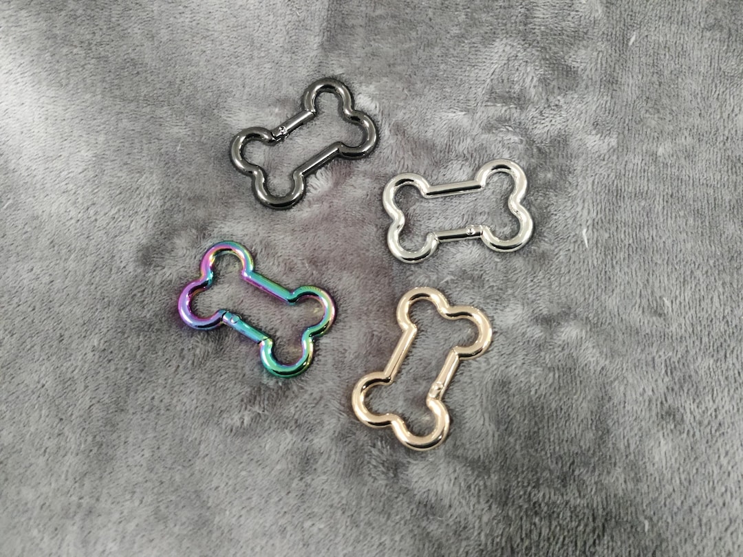 Bone Clip: Carabiner, Spring Clip, Ring Snap, Keyring, Rainbow / Silver ...