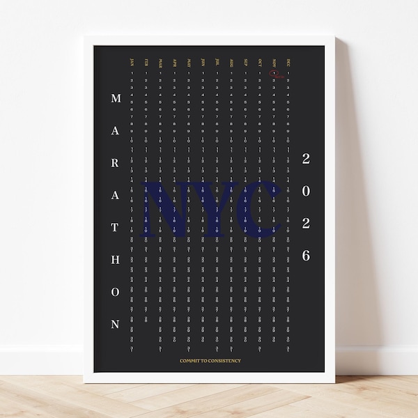 2026 Running Calendar - Etsy