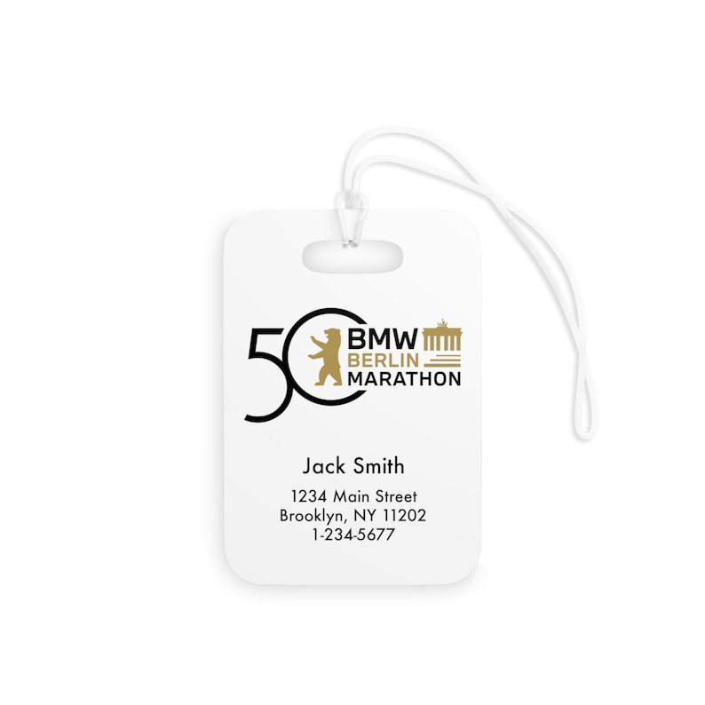 2024 Berlin Marathon Luggage Tags Double Sided - Etsy