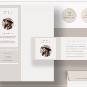 Professional Resume Template/ Modern Beige Resume Template / | Etsy
