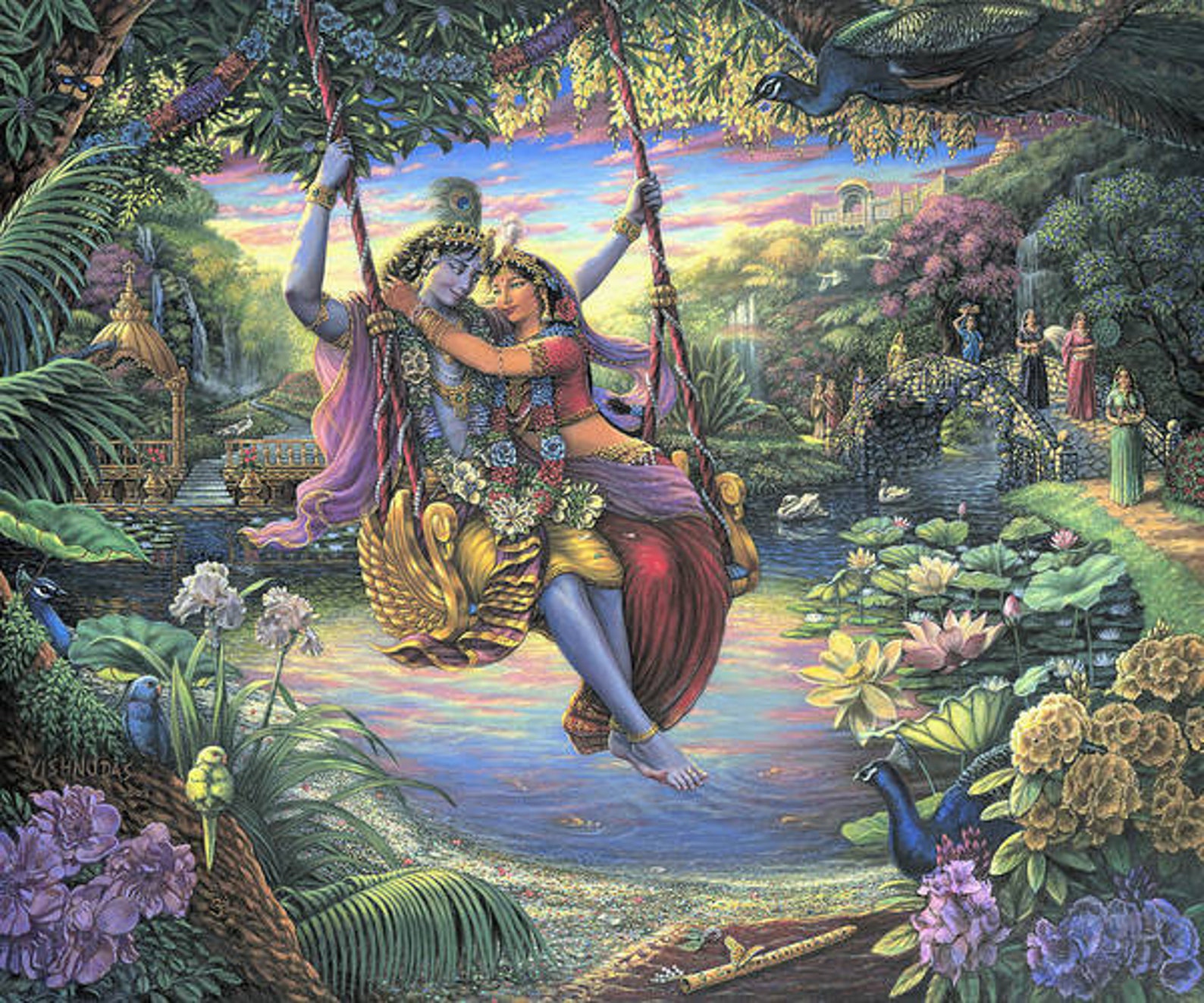 Radha Krishna Radhe Shyam on Swing by Pond Poster Prints | Etsy Radha Krishna Radhe Shyam on Swing by Pond Poster Prints | Etsy