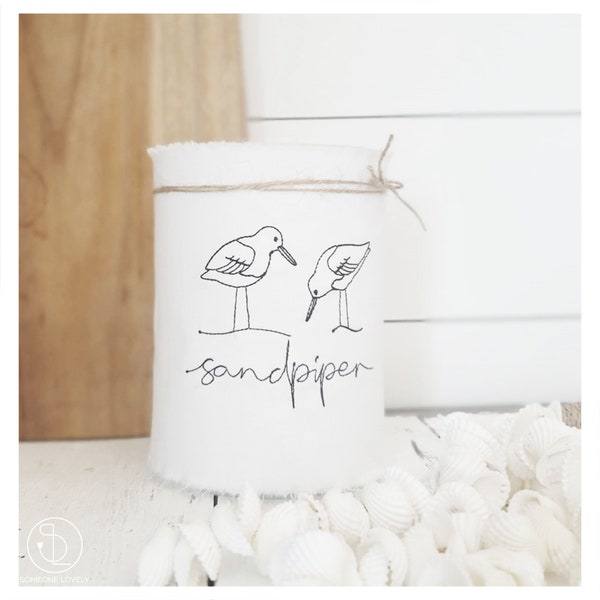 Sandpiper Embroidery - Etsy