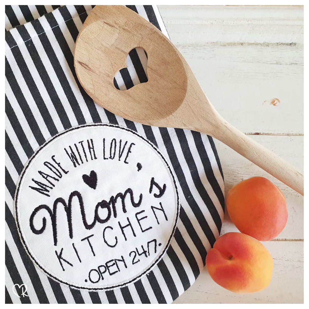 Mom's kitchen, Button und Schrift, 10x10 und 13x18 - Etsy.de