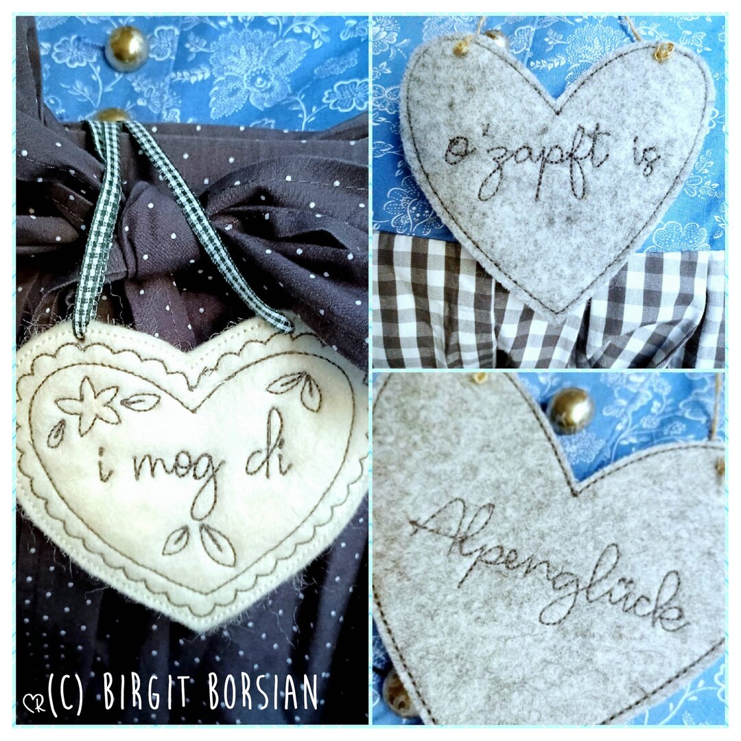 Heart "i Mog Di" Doodle, 10x10 and 13x18 - Etsy