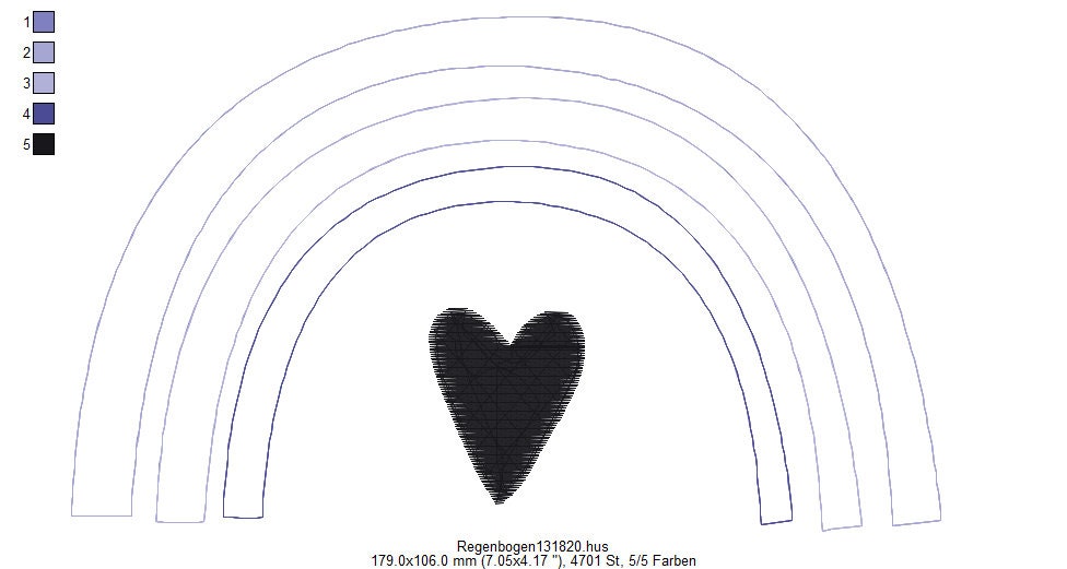 Rainbow Template Black And White