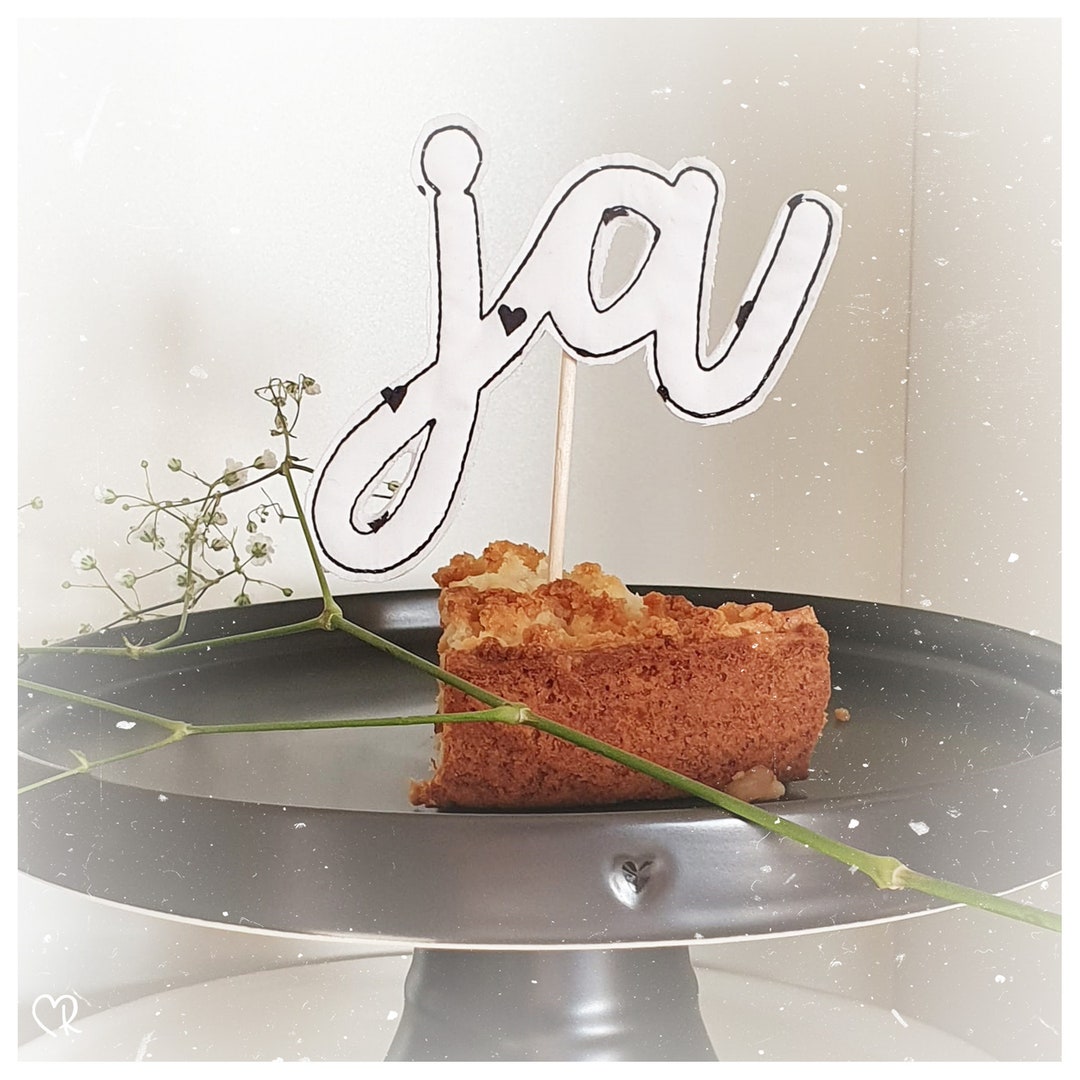 Cake Topper Yes, 10x10 and 13x18 - Etsy