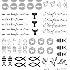 Confirmation - Print Template Waterslide Film - Etsy