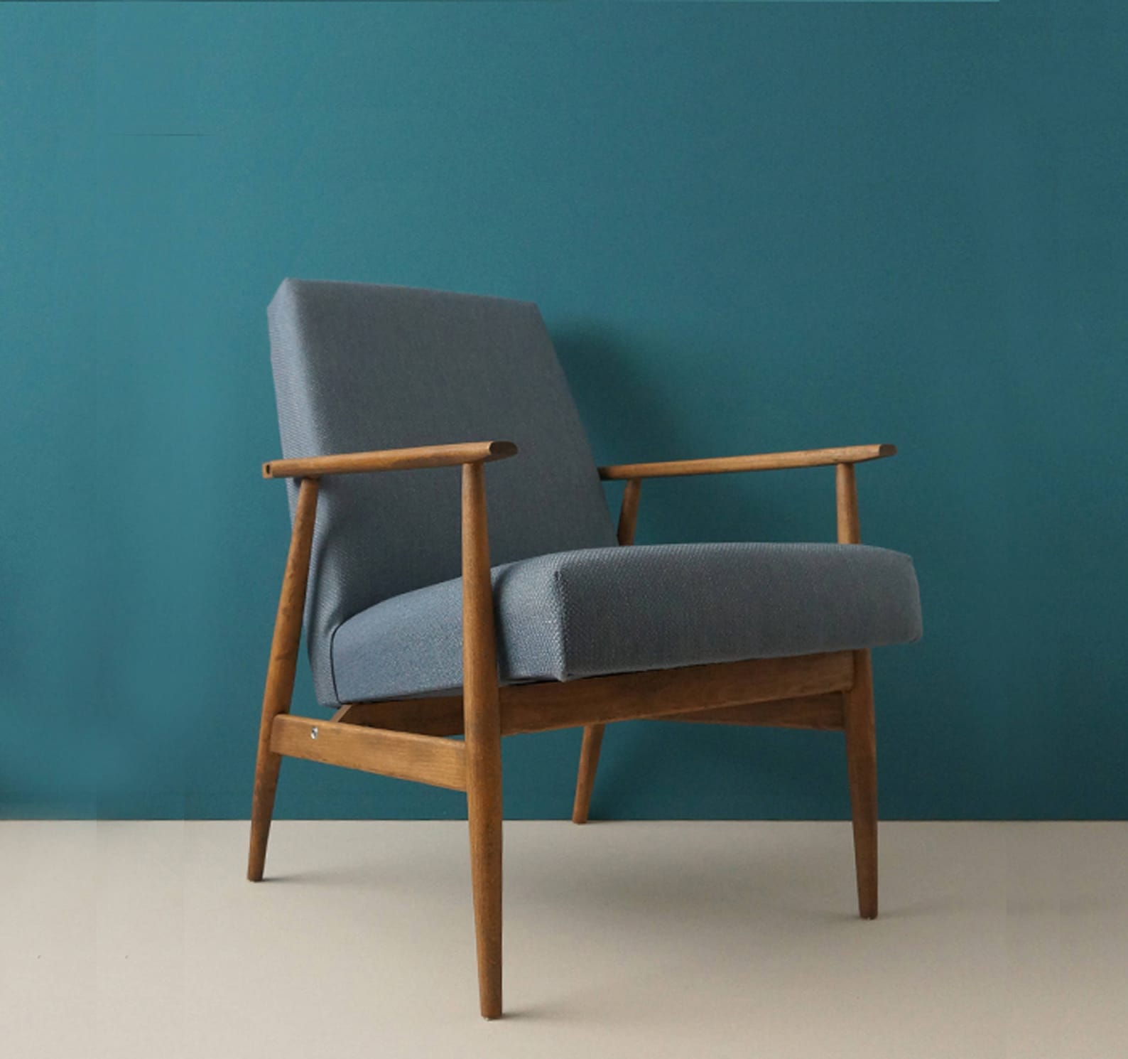 Vintage Armchair From Mid Century Restored - Etsy