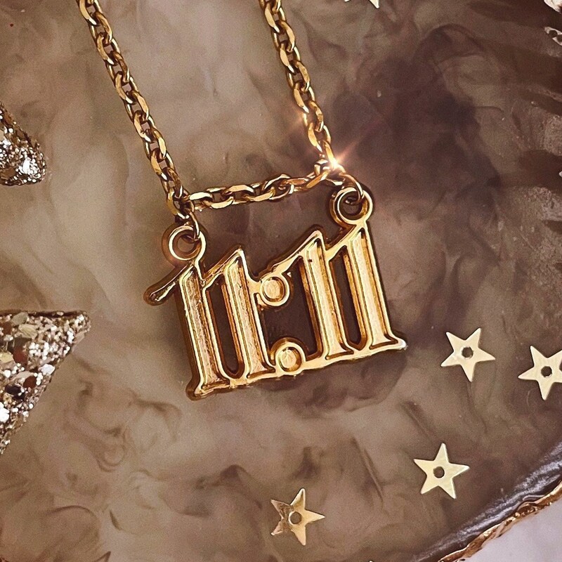 1111 Gold Necklace - Etsy