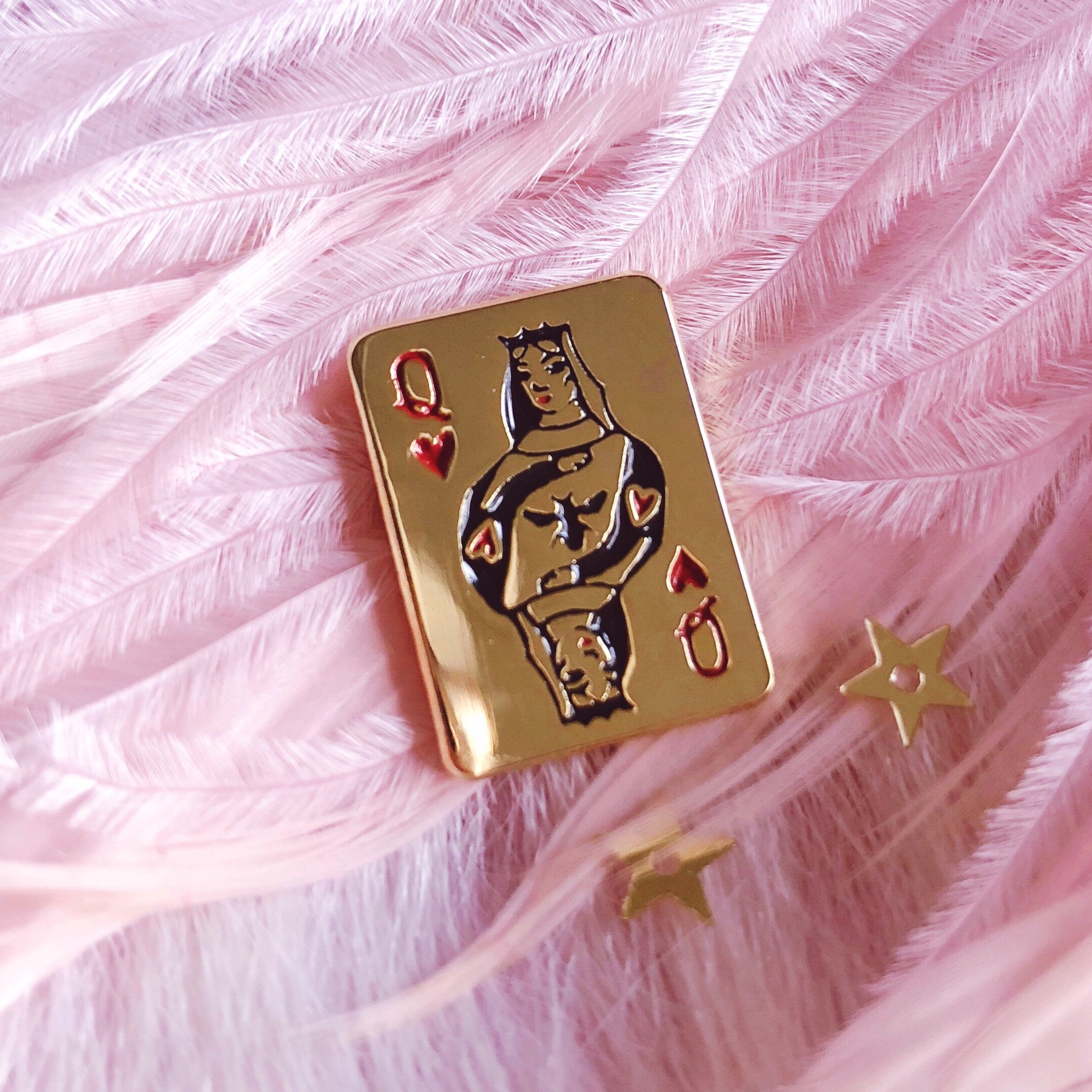 The Prettiest Cards in the Deck Bundle, Gold Queen of Hearts and Ace of ...