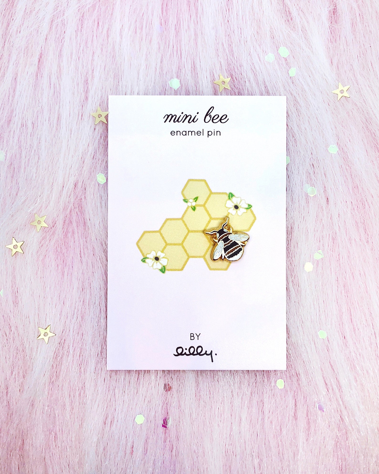 Mini Bee Pin Tiny Gold Hard Enamel Honeybee Lapel Pin Badge - Etsy
