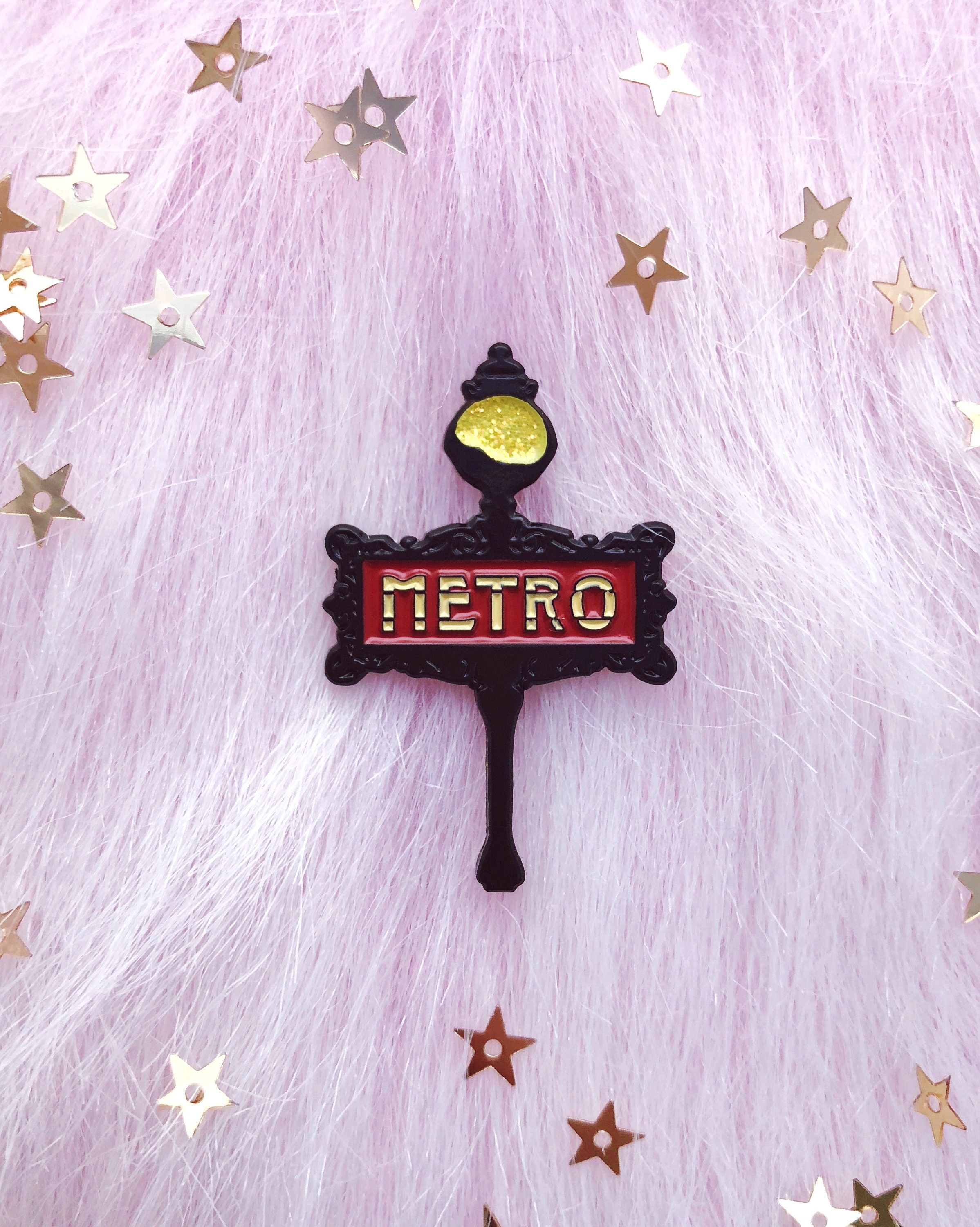 Paris Metro Soft Enamel Pin Parisian France Inspired French | Etsy