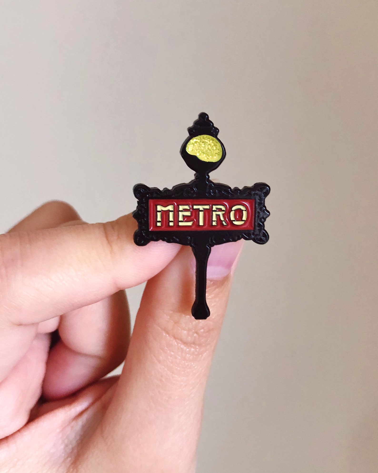 Paris Metro Soft Enamel Pin Parisian France Inspired French | Etsy