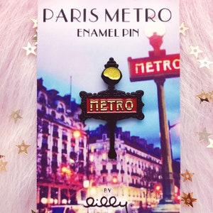 Paris Metro Soft Enamel Pin Parisian France Inspired French | Etsy