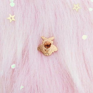 Mini Bee Rose Gold Pin, Tiny Hard Enamel Honeybee Lapel Badge, Nature ...