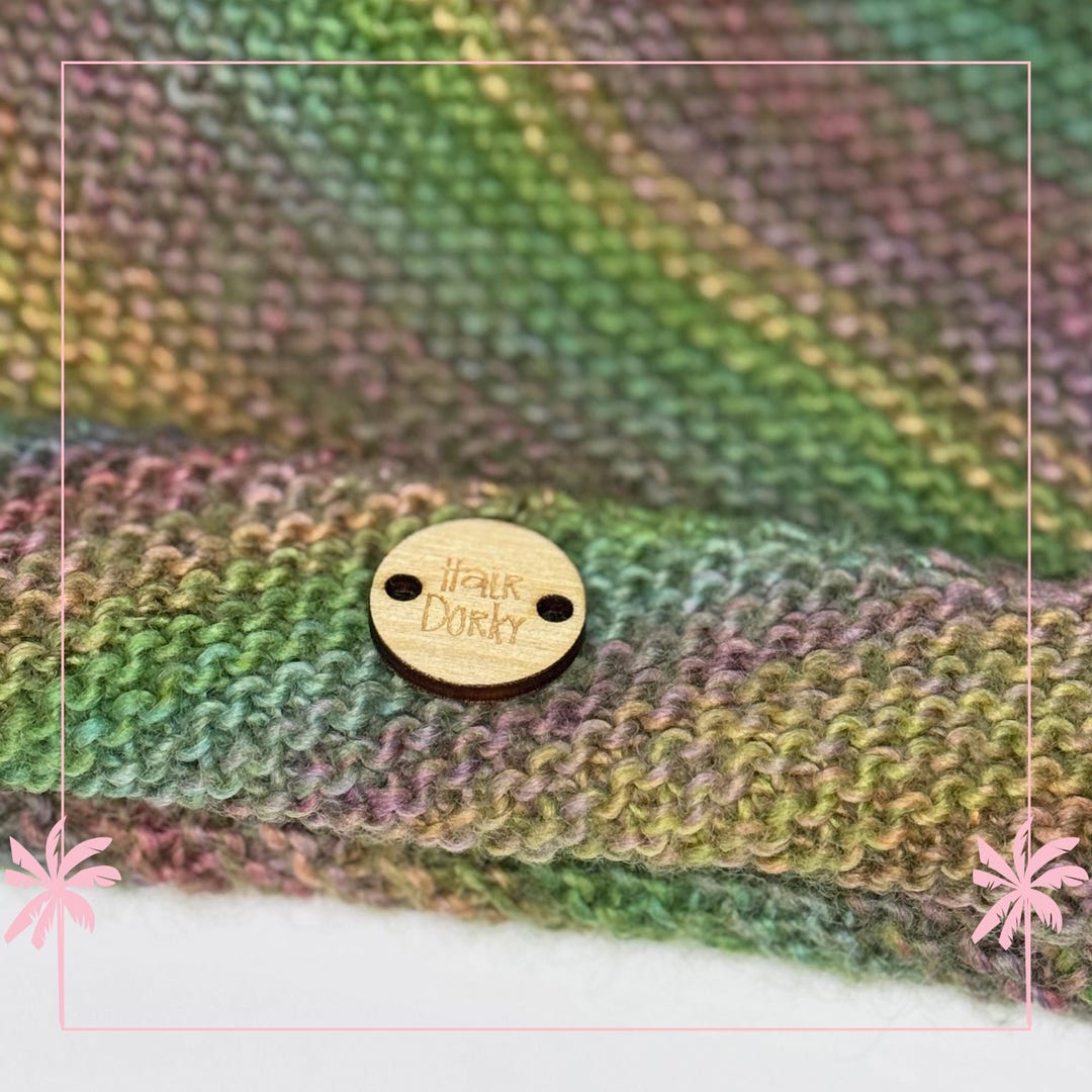 Custom Wooden Buttons for Beanies, Tags for Handmade Items ...