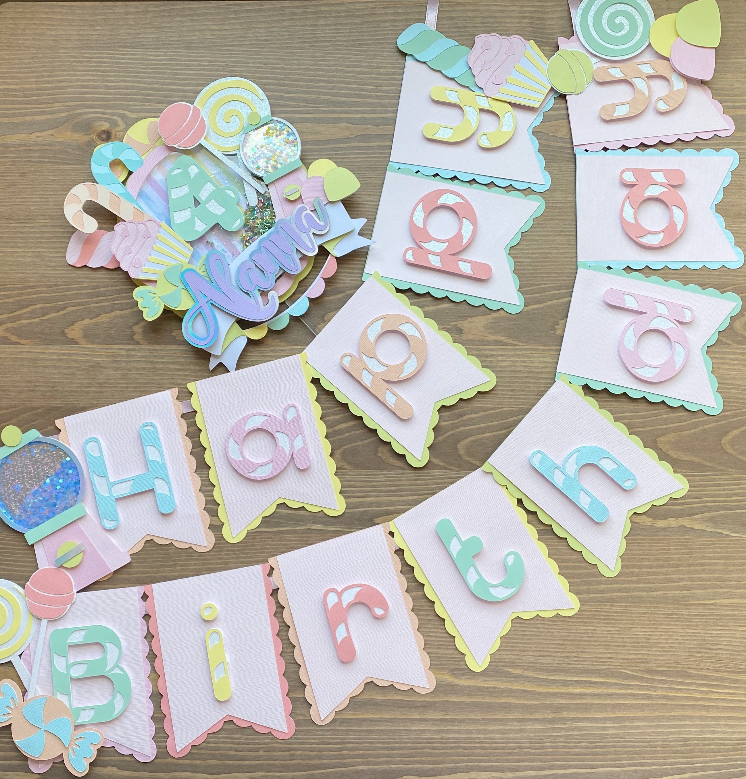 Candy Land Cake Topper Candyland Shaker Cake Topper Candy | Etsy