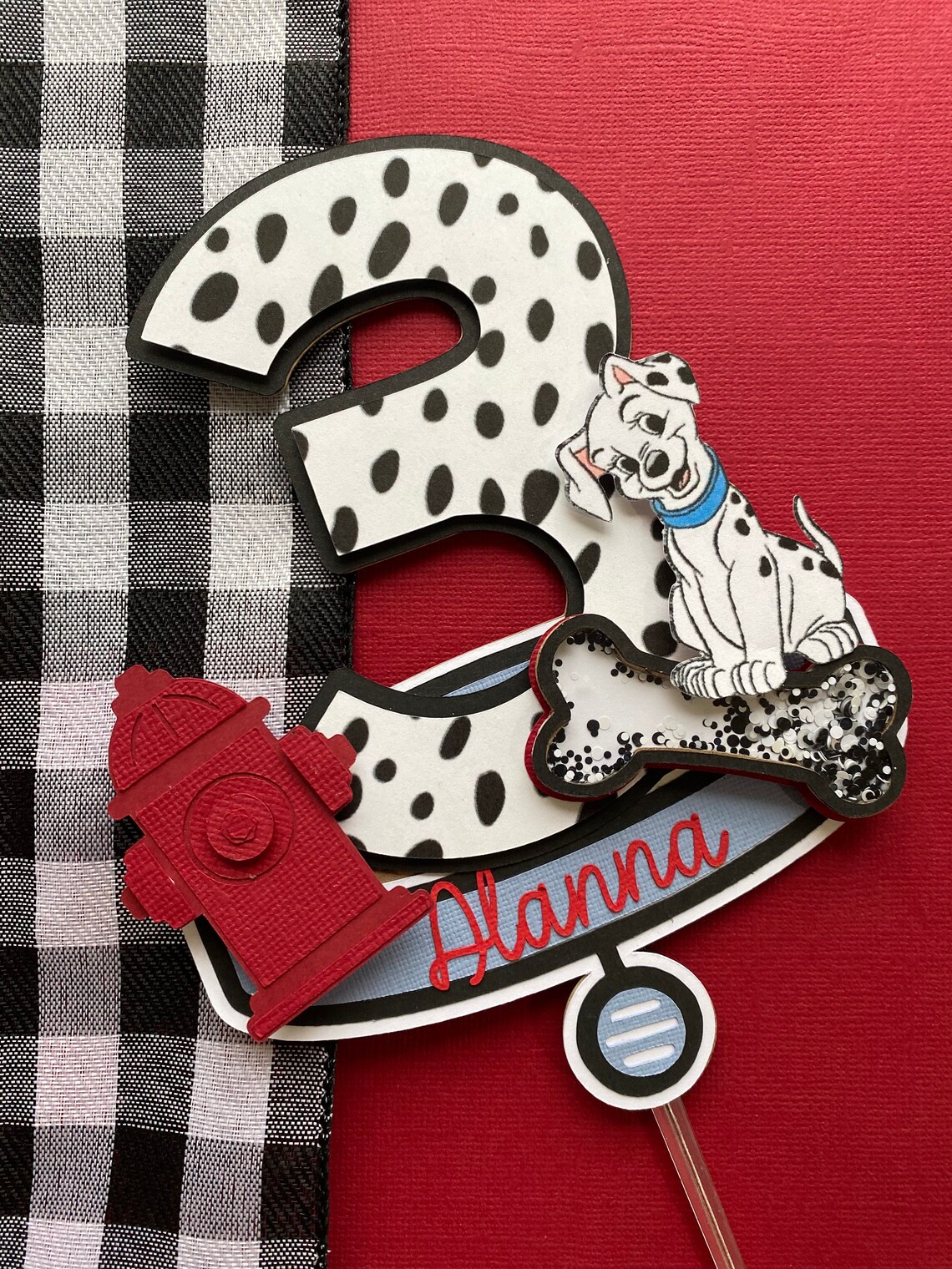 Dalmatian Theme Cake Topper Dalmatian Party Decor Puppy - Etsy