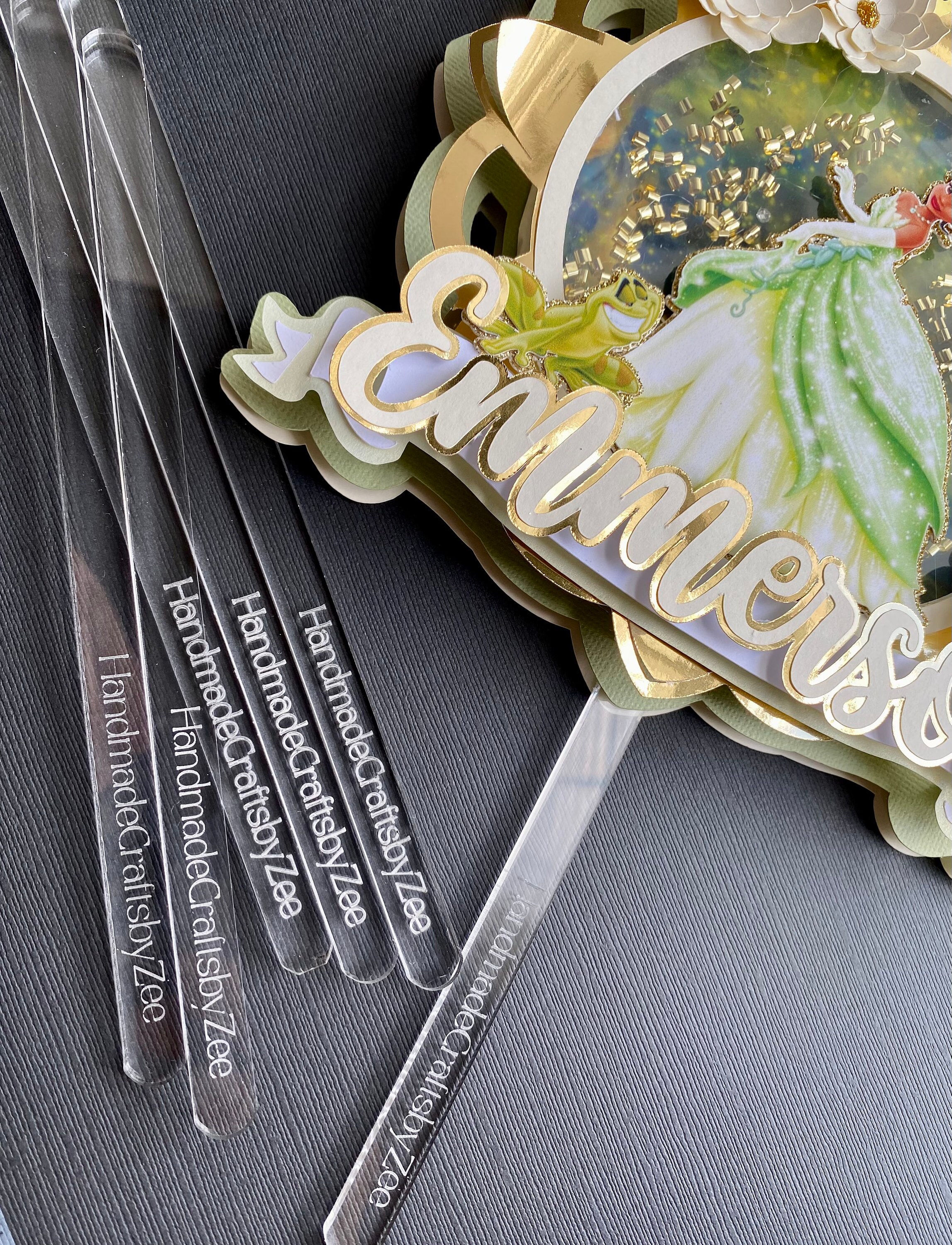 Personalized Acrylic Cake Topper Sticks Custom Cake Pop - Etsy