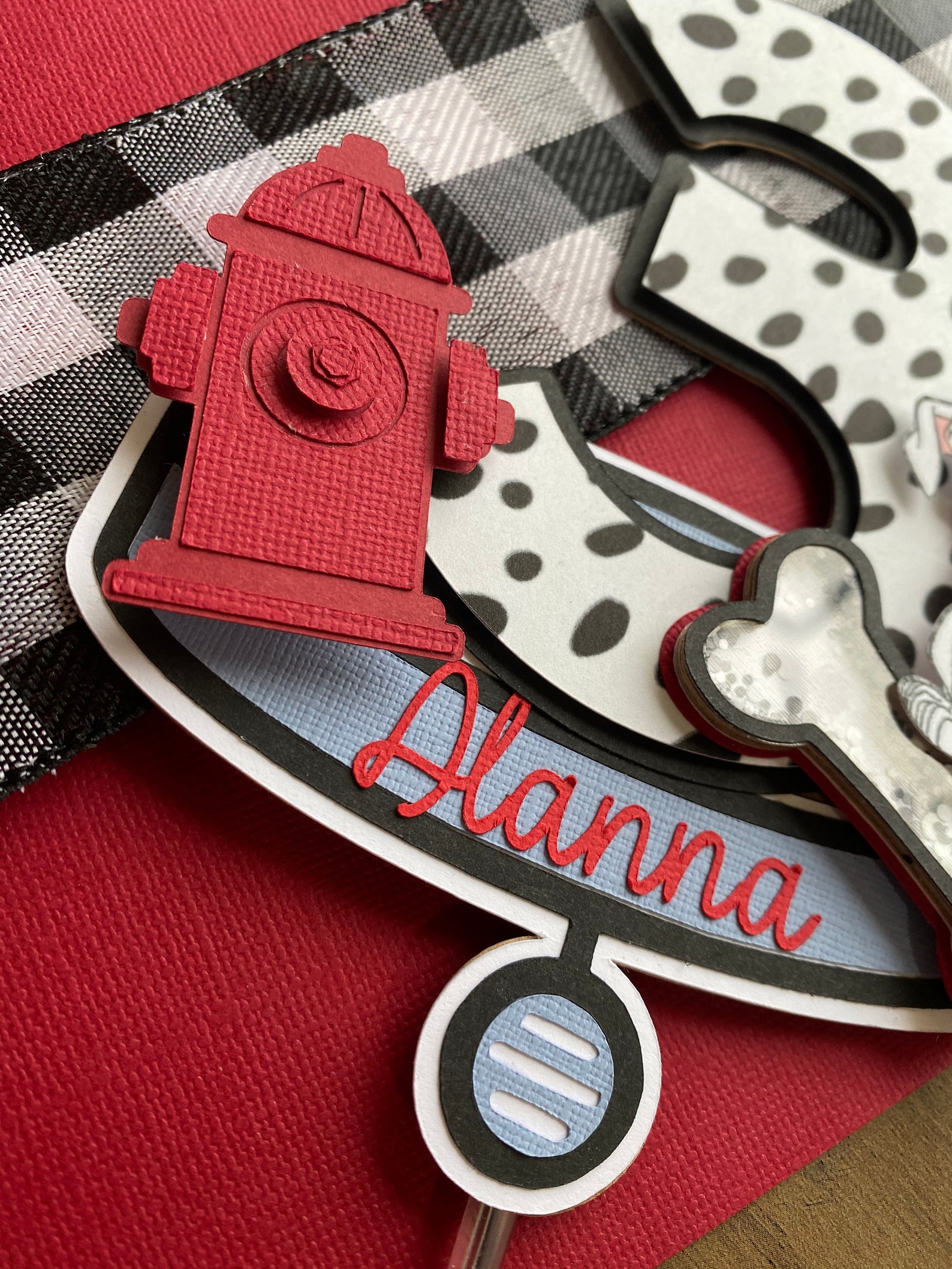 Dalmatian Theme Cake Topper Dalmatian Party Decor Puppy - Etsy