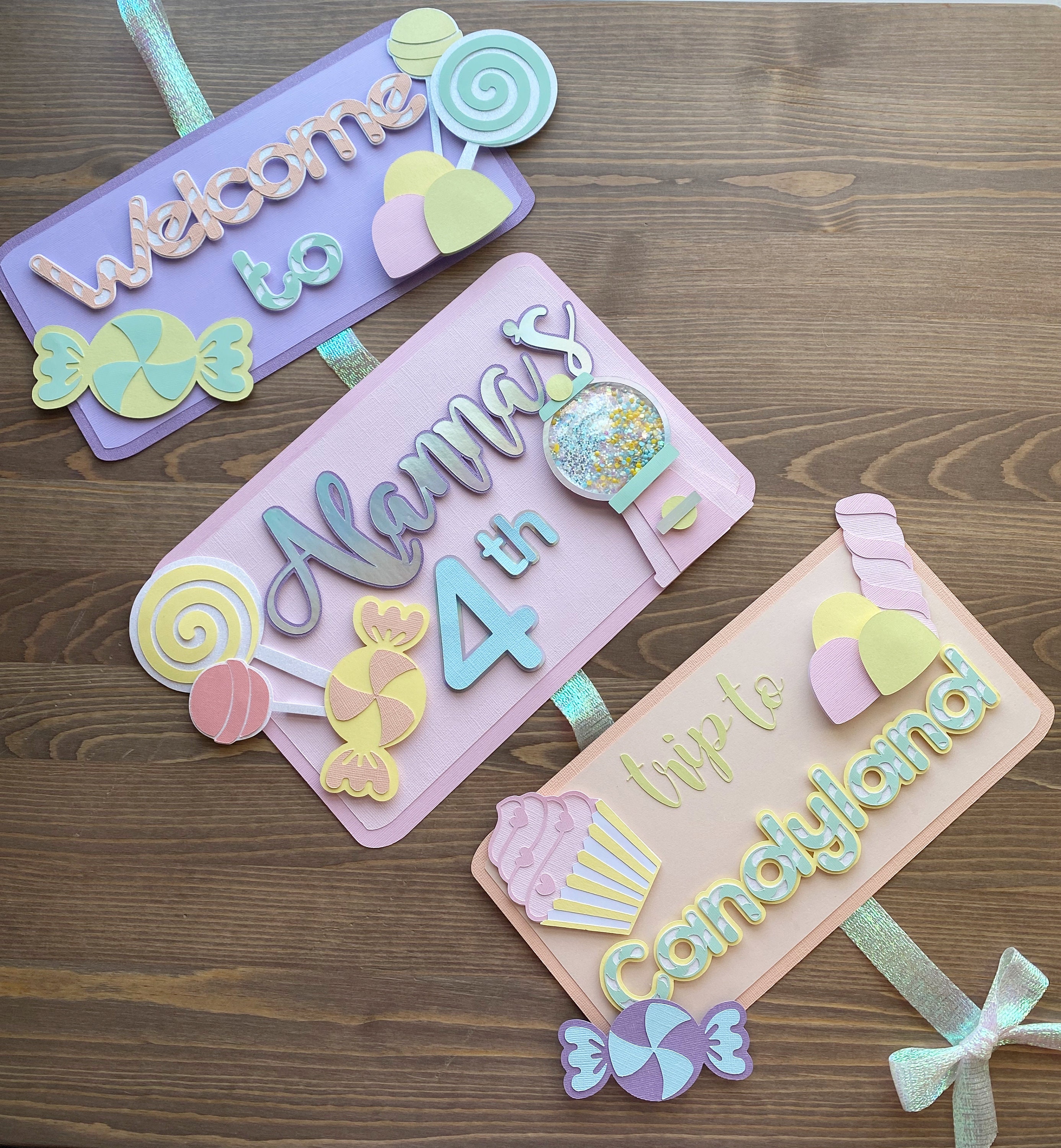 Candy Land Cake Topper Candyland Shaker Cake Topper Candy | Etsy