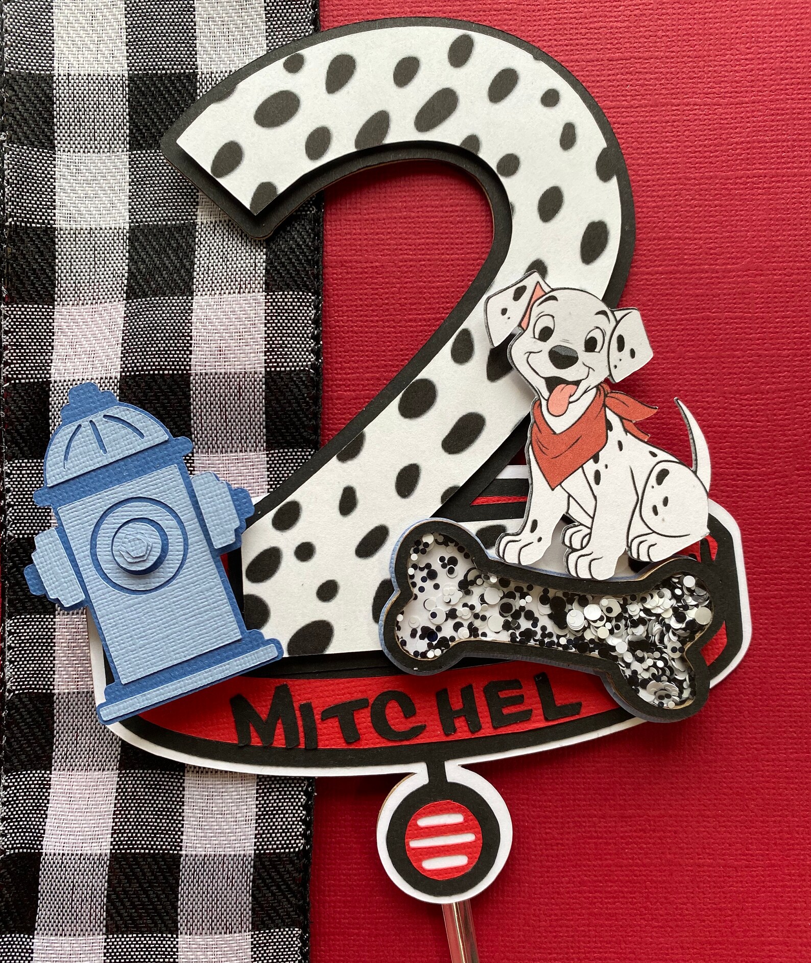 Dalmatian Theme Cake Topper Dalmatian Party Decor Puppy - Etsy