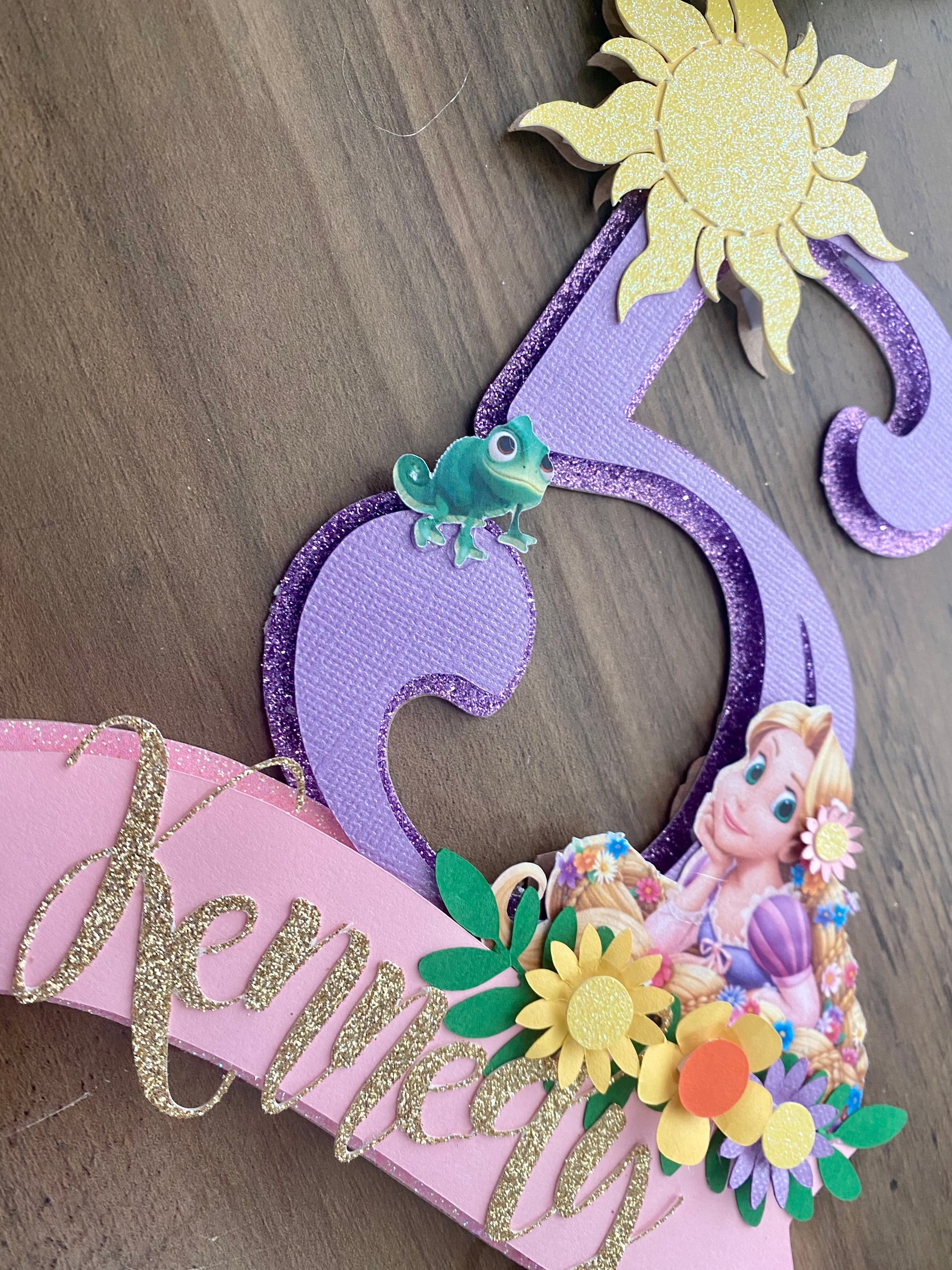 Tangled Cake Topper Rapunzel Cake Topper Tangled Birthday - Etsy