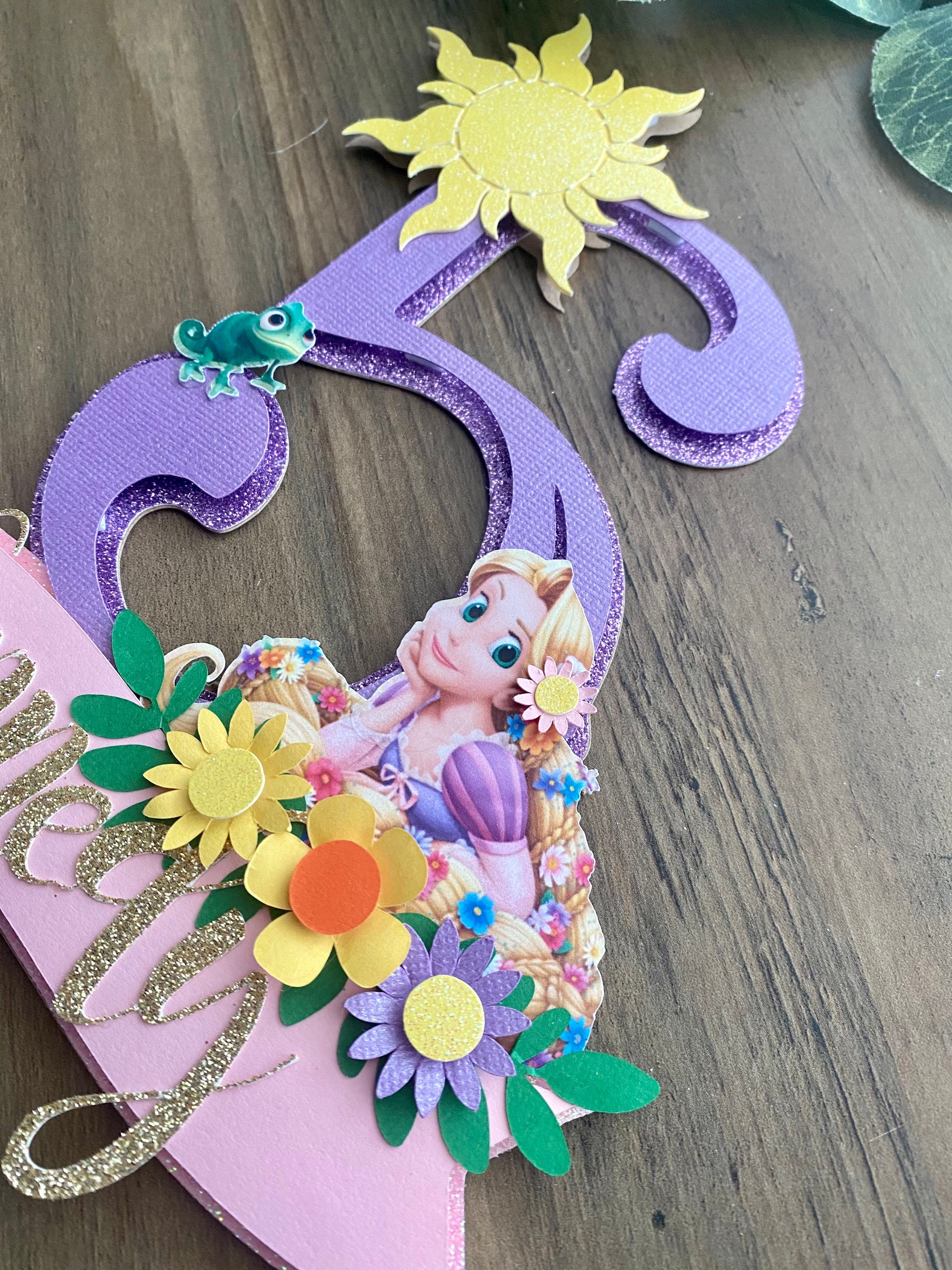 Tangled Cake Topper Rapunzel Cake Topper Tangled Birthday - Etsy