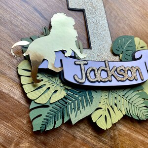 Jungle Cake Topper Safari Animals Birthday Lion Cake Topper - Etsy