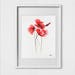 Poppy Set 2 Prints Floral Wall Art Illustration Home Decor - Etsy