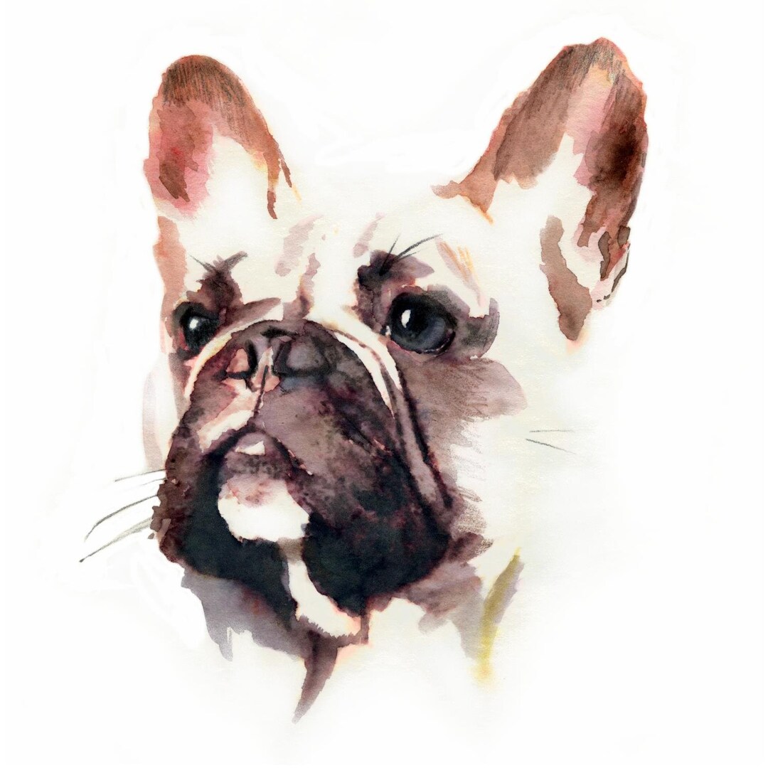 Custom Pet Portrait Dog Portrait Watercolor Painting Custom Dog ...