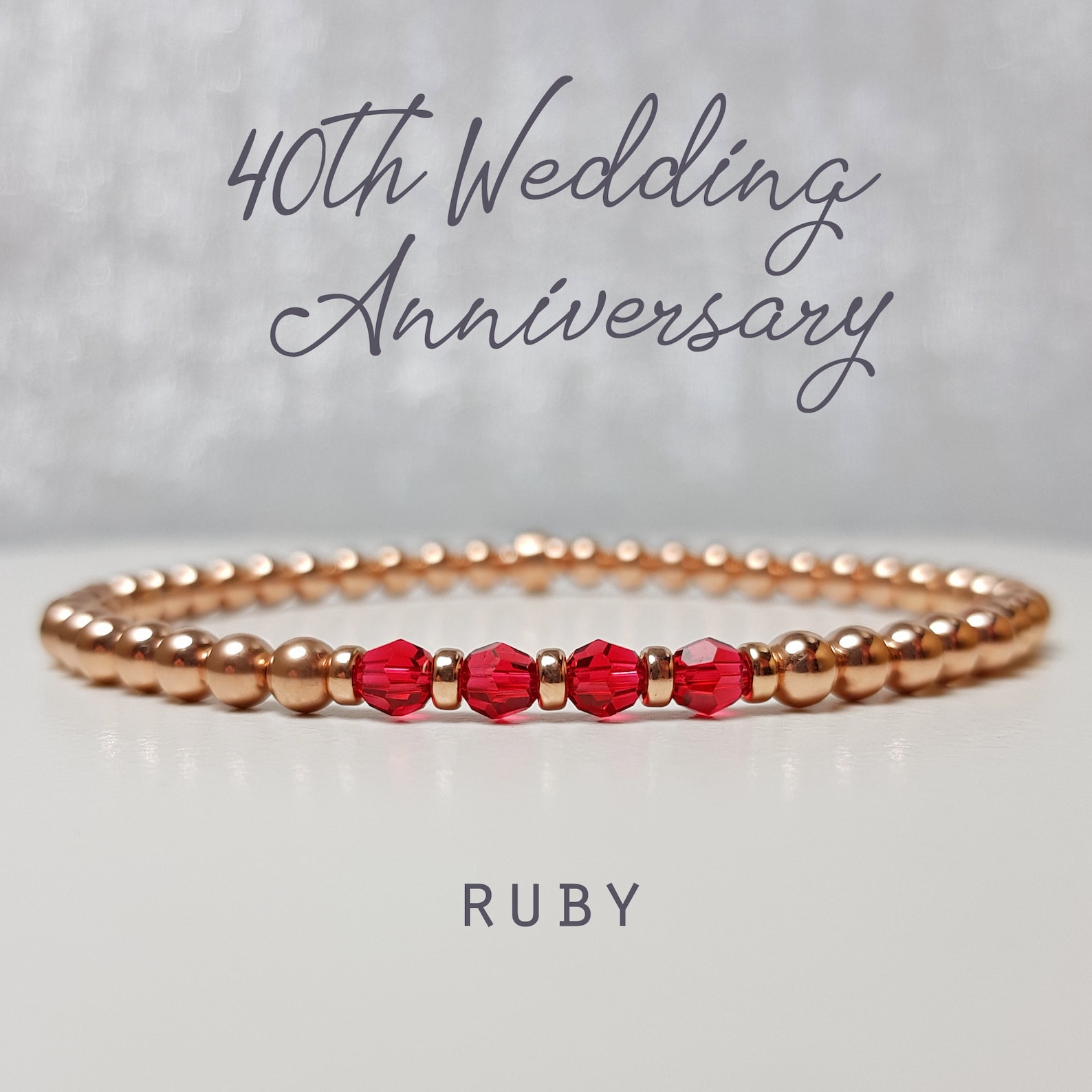 40th Wedding Anniversary Ruby Ruby Wedding Anniversary 40 | Etsy