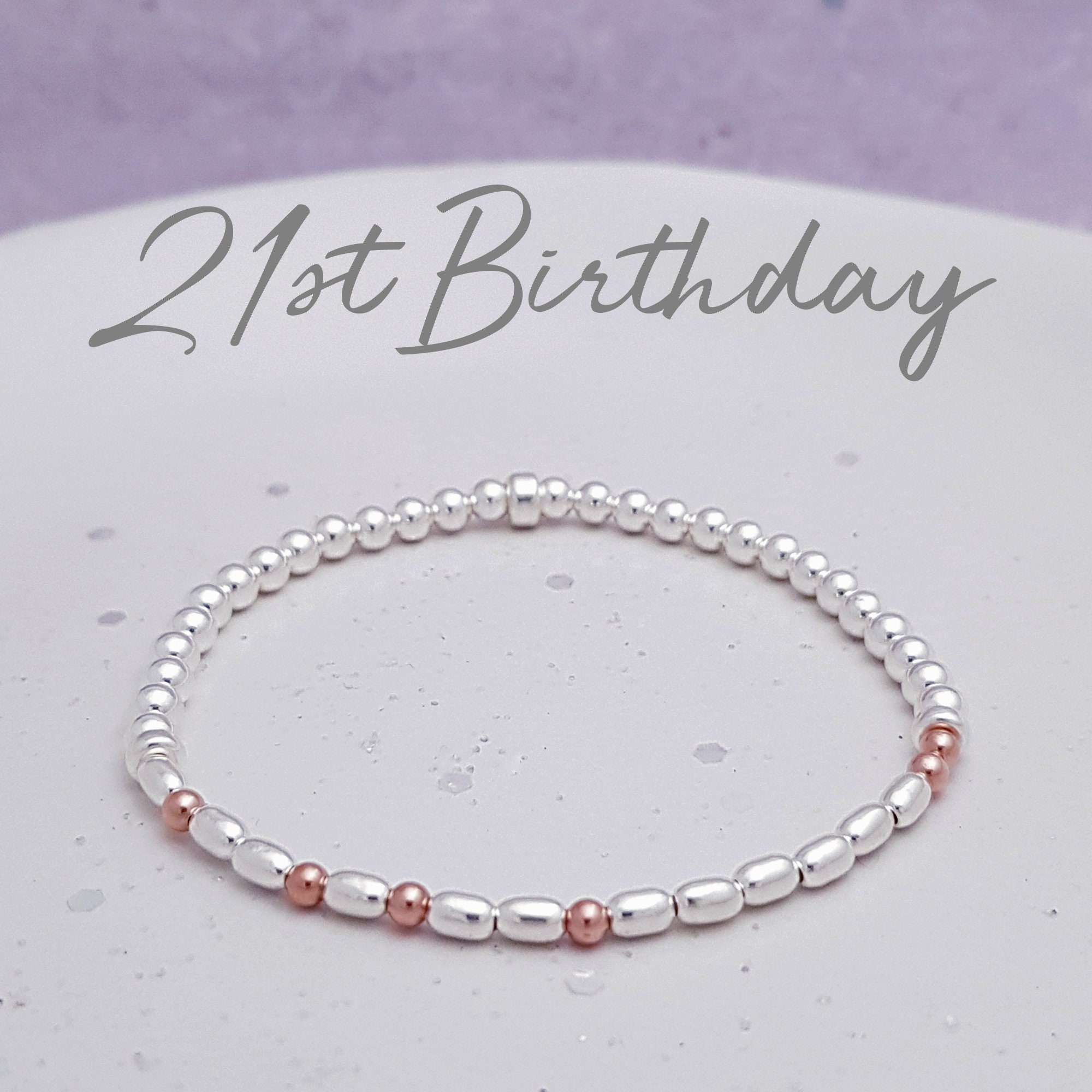 21st Birthday Bracelet 21st Birthday Gift Girl Twenty One | Etsy
