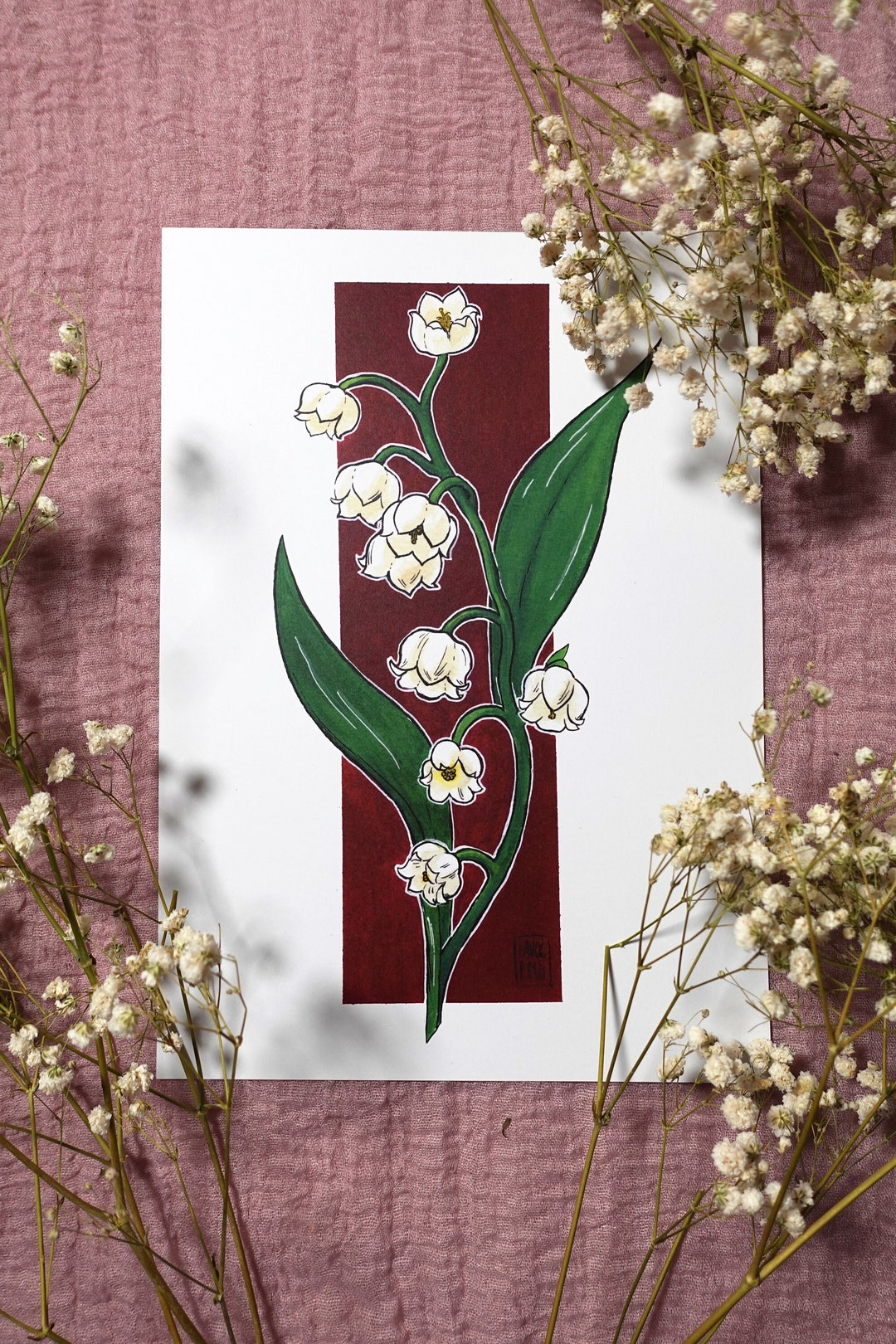 Lily of the Valley Prints (postcard, A5, A4) - Etsy