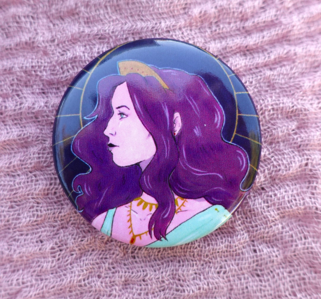Mulberry Nymph Button Badge - Etsy