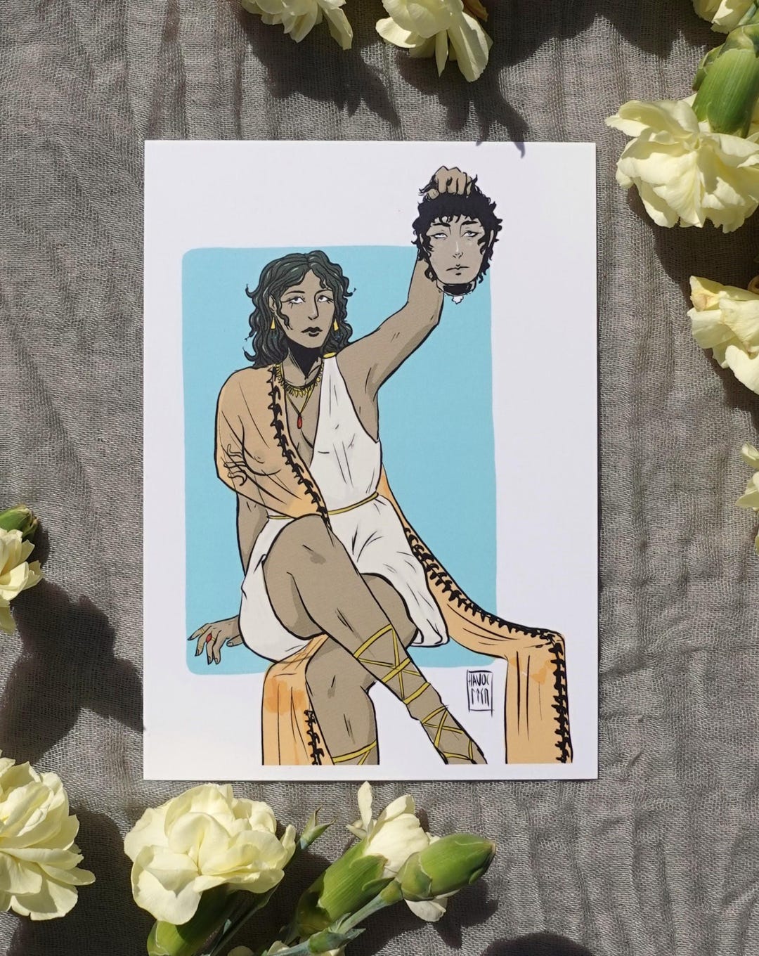 Medusa With the Head of Perseus Print - Etsy