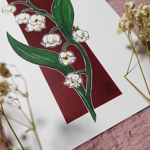 Lily of the Valley Prints (postcard, A5, A4) - Etsy