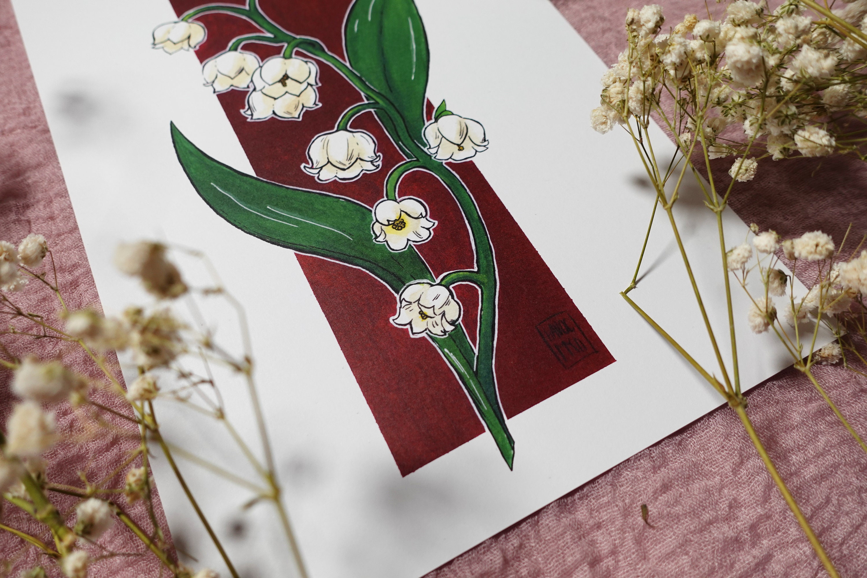 Lily of the Valley Prints (postcard, A5, A4) - Etsy