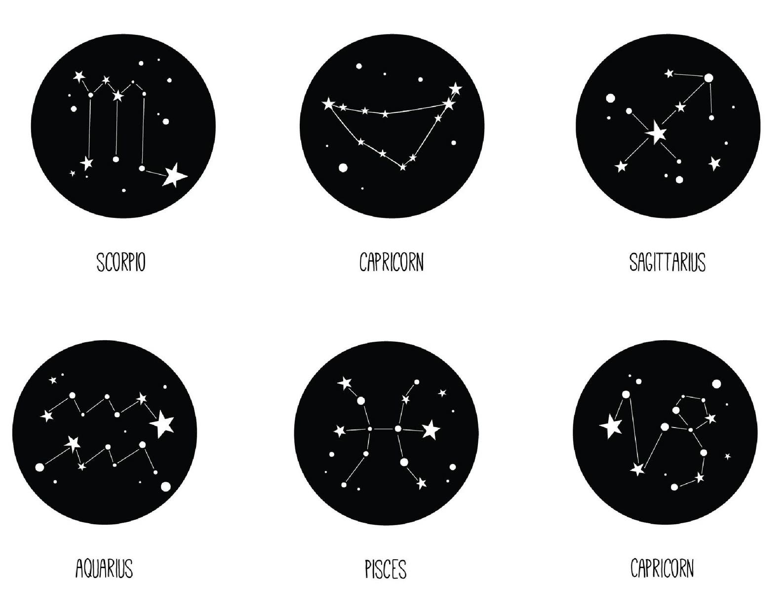 Zodiac Constellation Couples Print Constellation Wall Art - Etsy