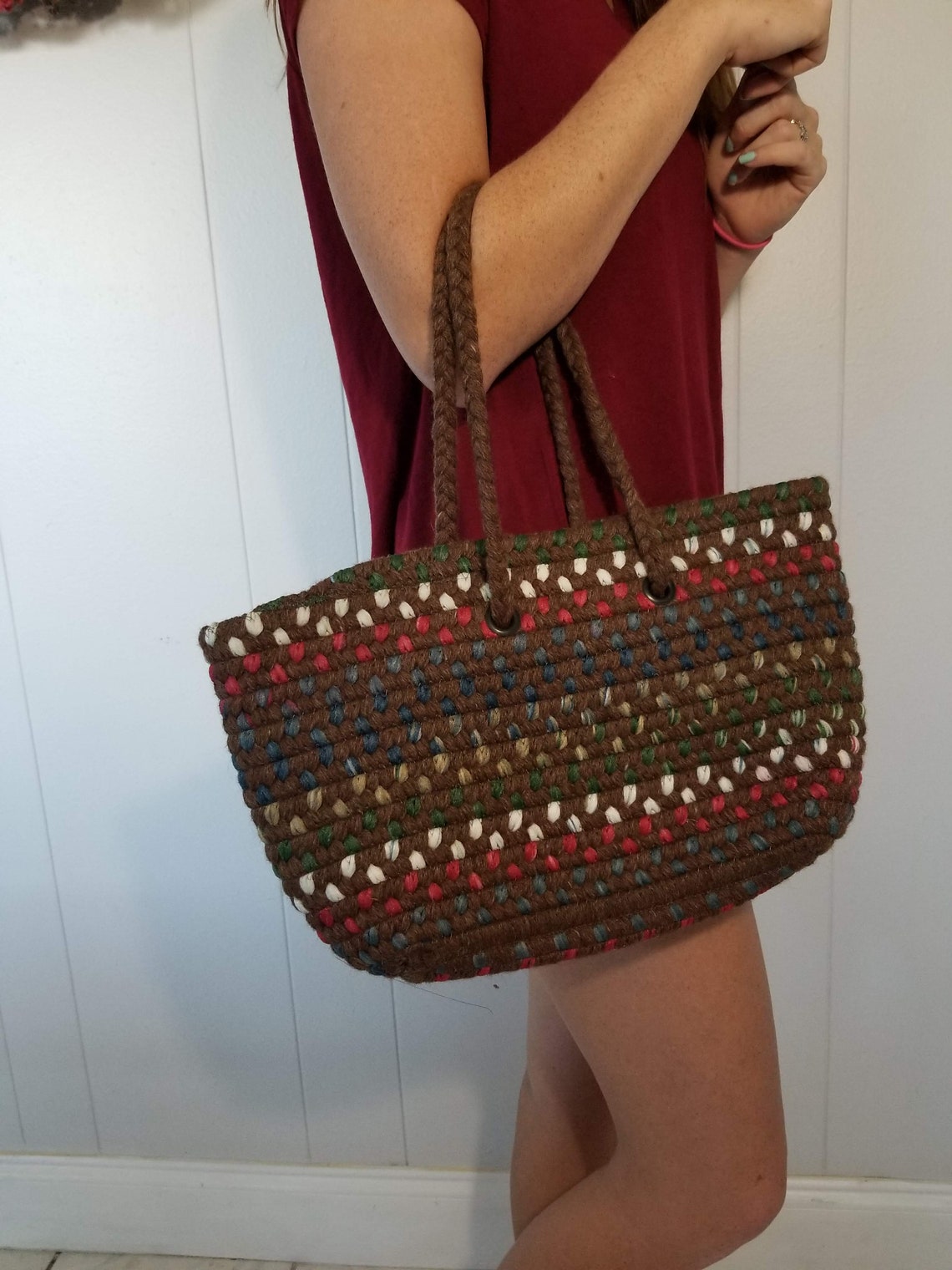 Alpaca Square Bottom Purse | Etsy