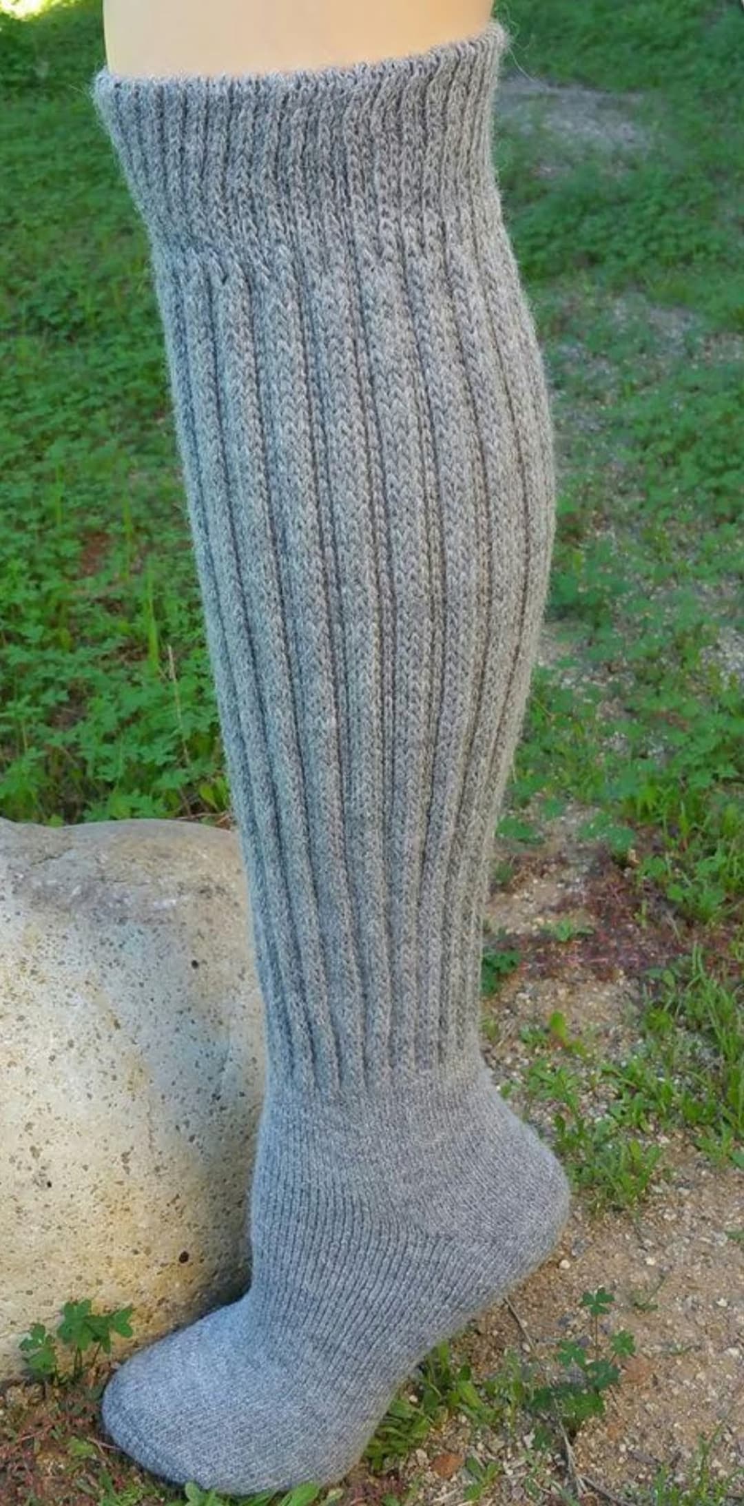 Alpaca Knee-hi Socks - Etsy