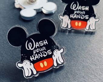 Mickey Mouse Wash Your Hands - Etsy