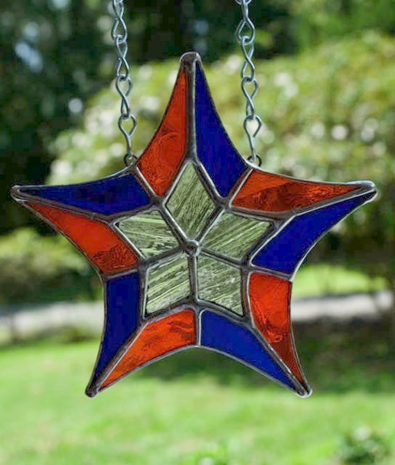 Star Stained Glass - Etsy