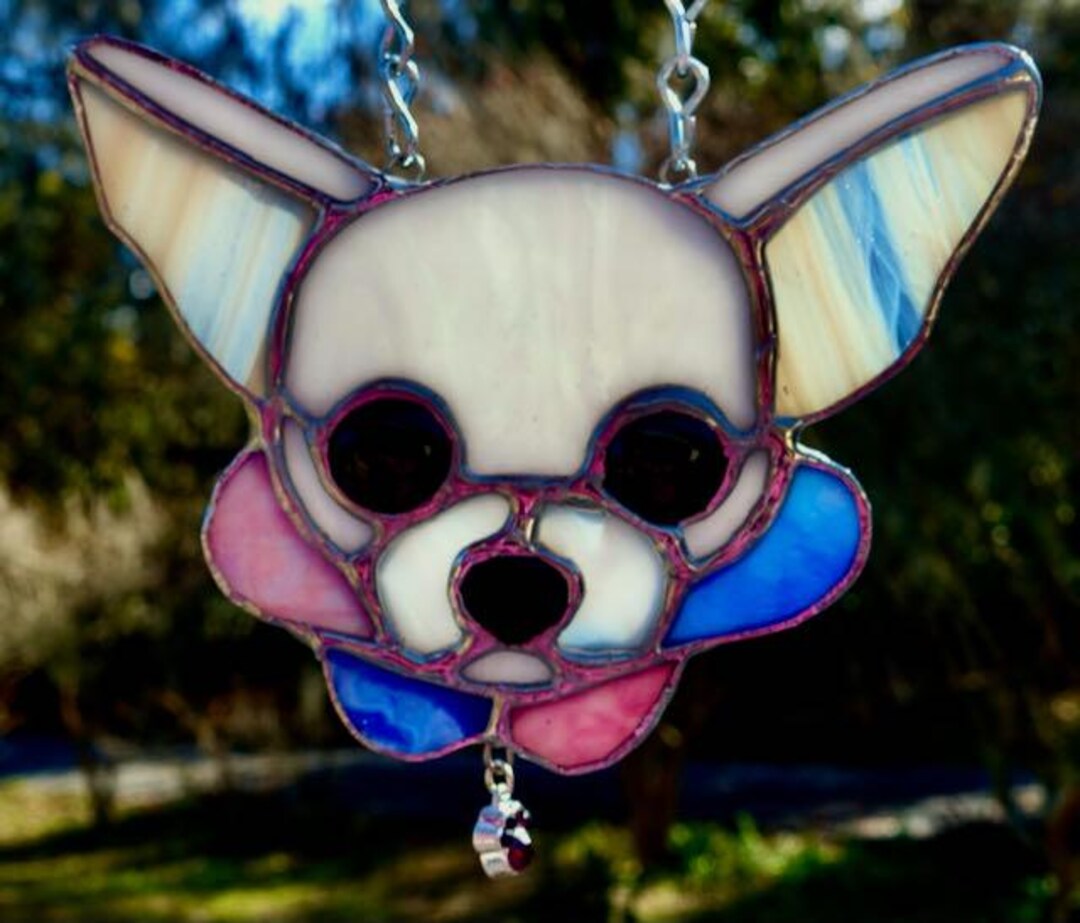 Chihuahua Stained Glass - Etsy