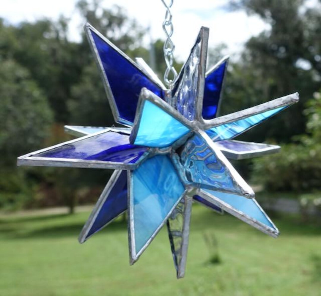 Three Dimensional Star Stained Glass - Etsy