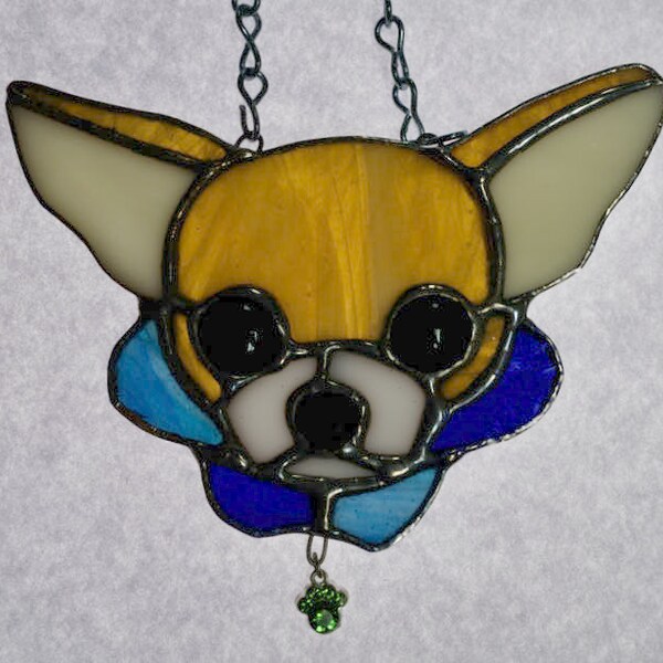 Chihuahua Stained Glass Pattern - Etsy