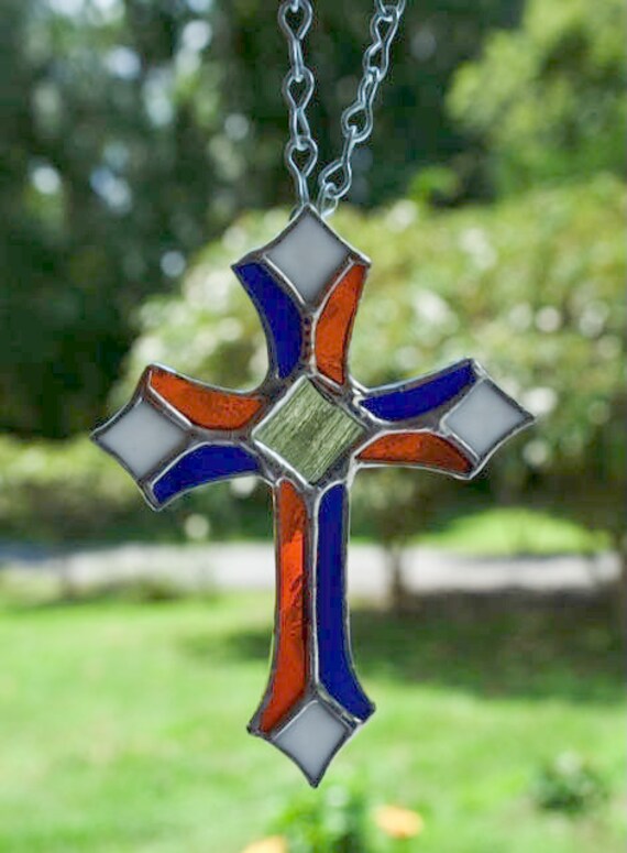Cross Stained Glass - Etsy