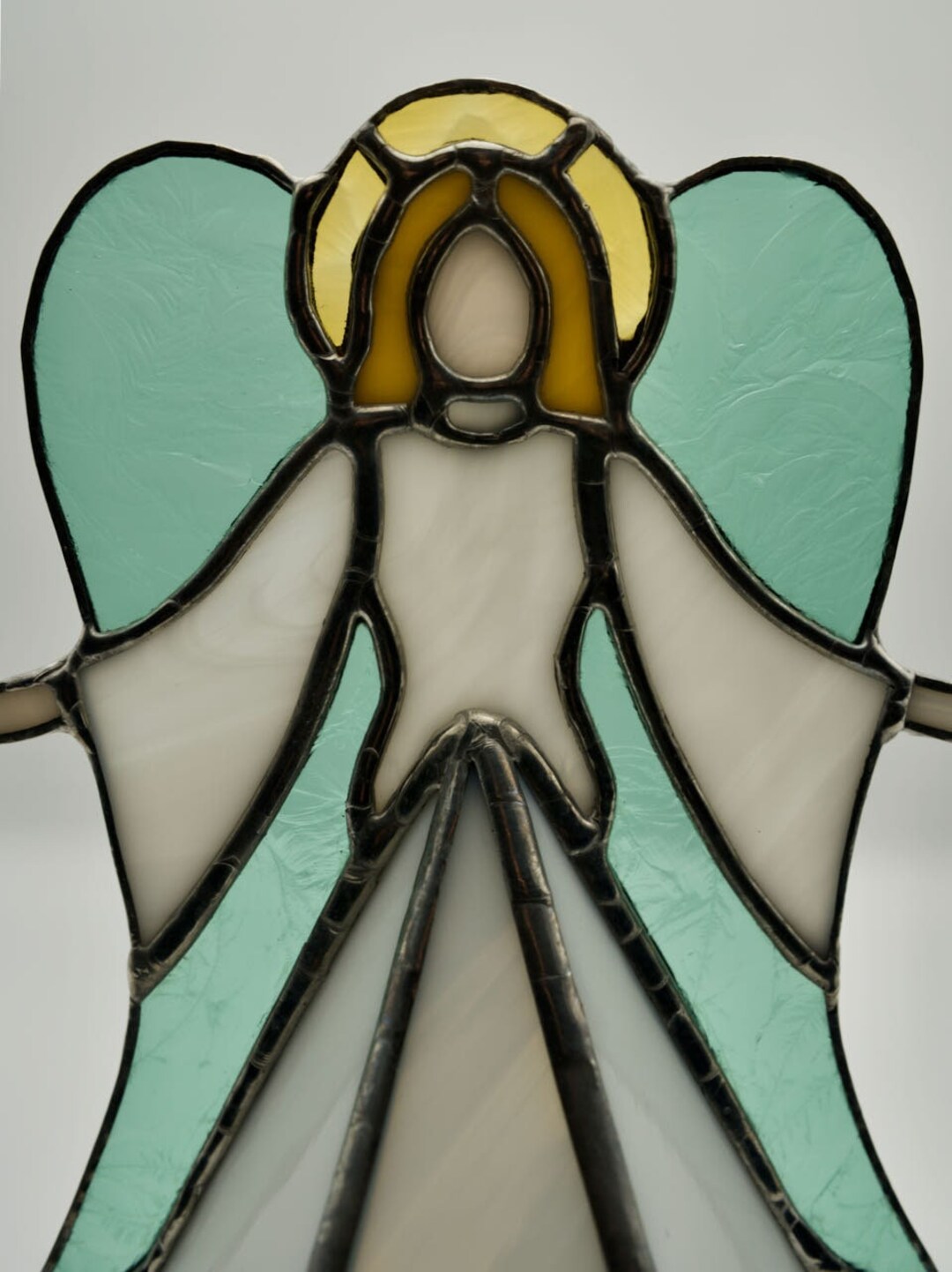 Angel With Open Arms for Table or Tree Top Stained Glass - Etsy